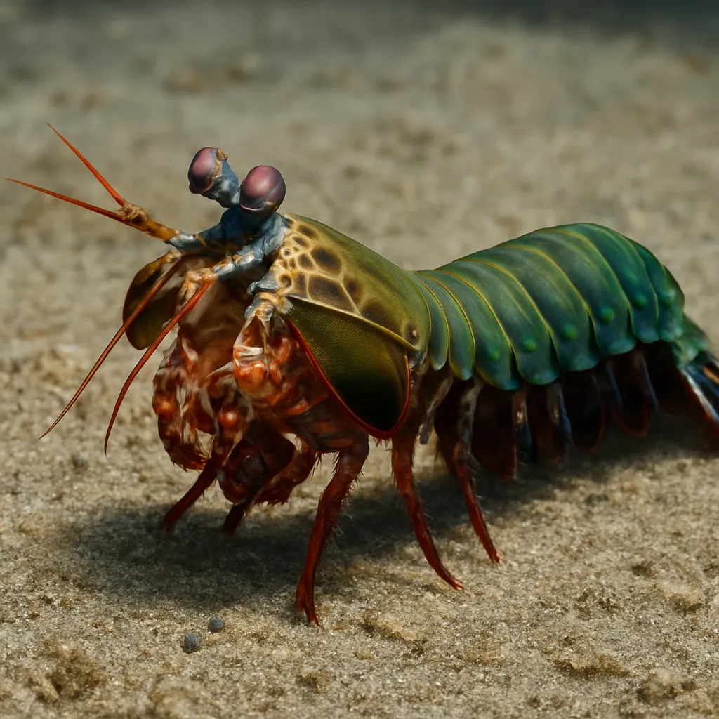 Krewetka modliszkowa spearer – Squillidae - atlas-zwierzat.pl - Zwierzęta